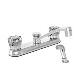 Belanger EBA67WCP Low-Arc Two Handle Kitchen Faucet with Side Spray ...
