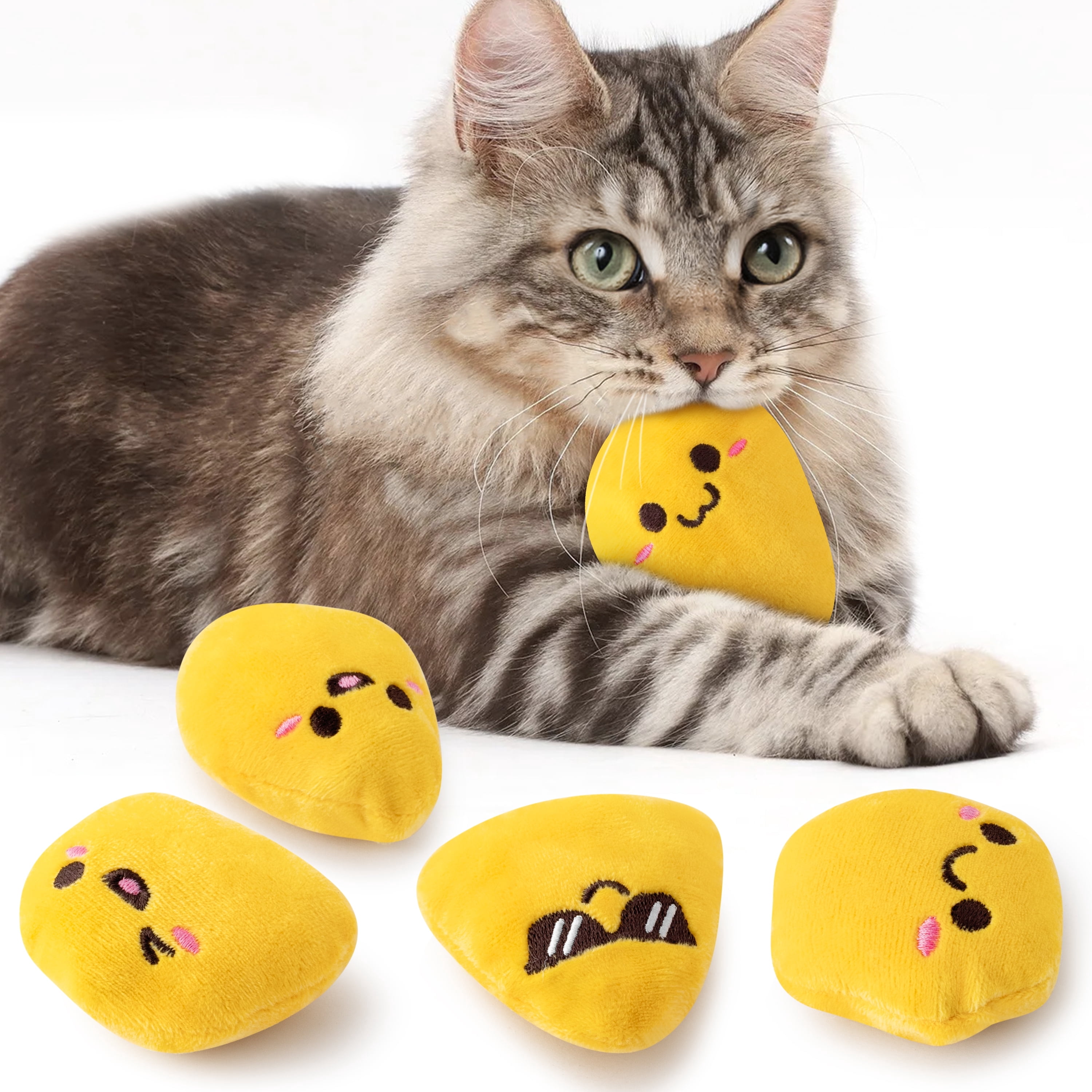 Belanttega 6-Piece Fried Chicken Catnip Toys For Cats – Fun Kitten Toys ...