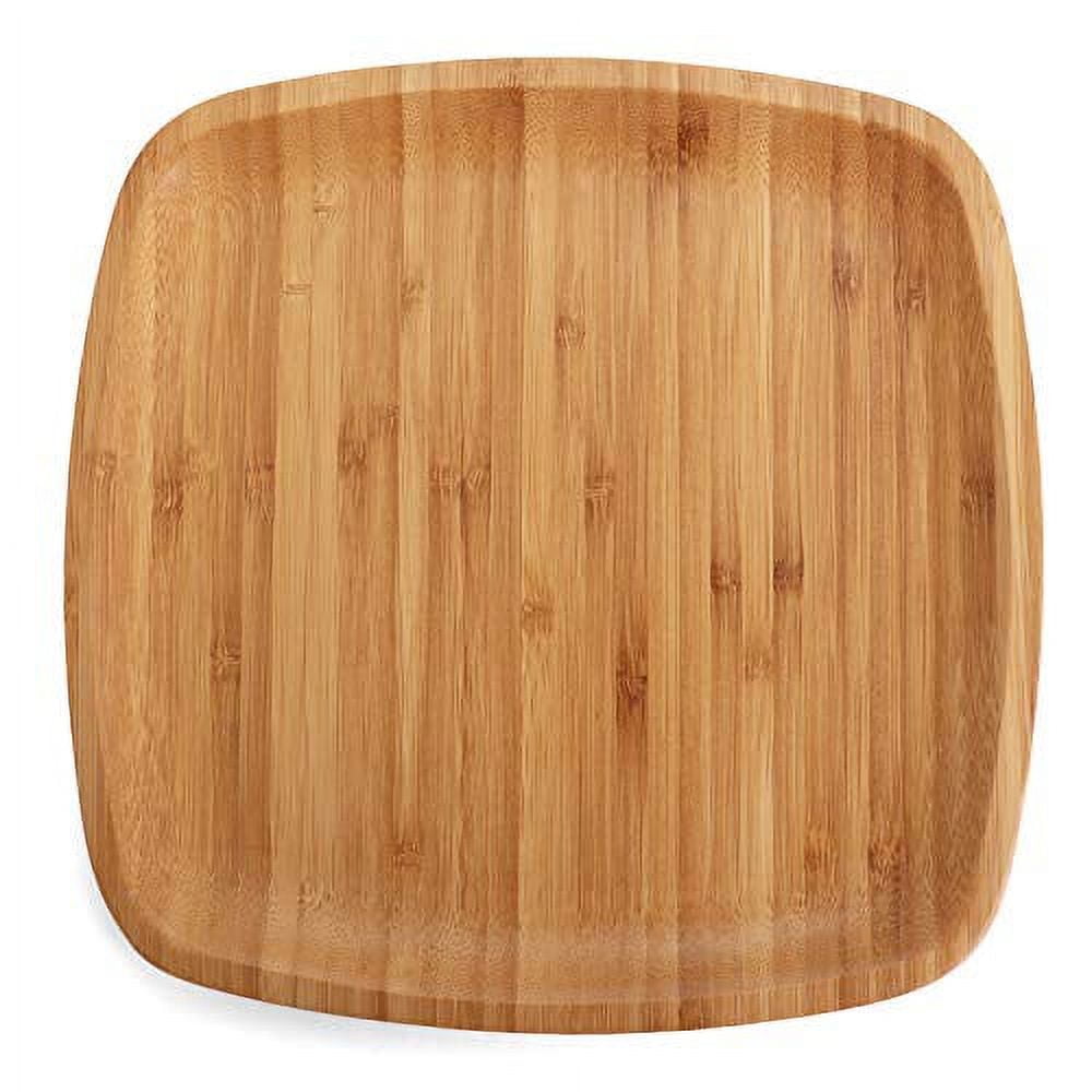 Belari Bamboo Plate Set - Bamboo Reusable Plates - Square Bamboo Plates ...