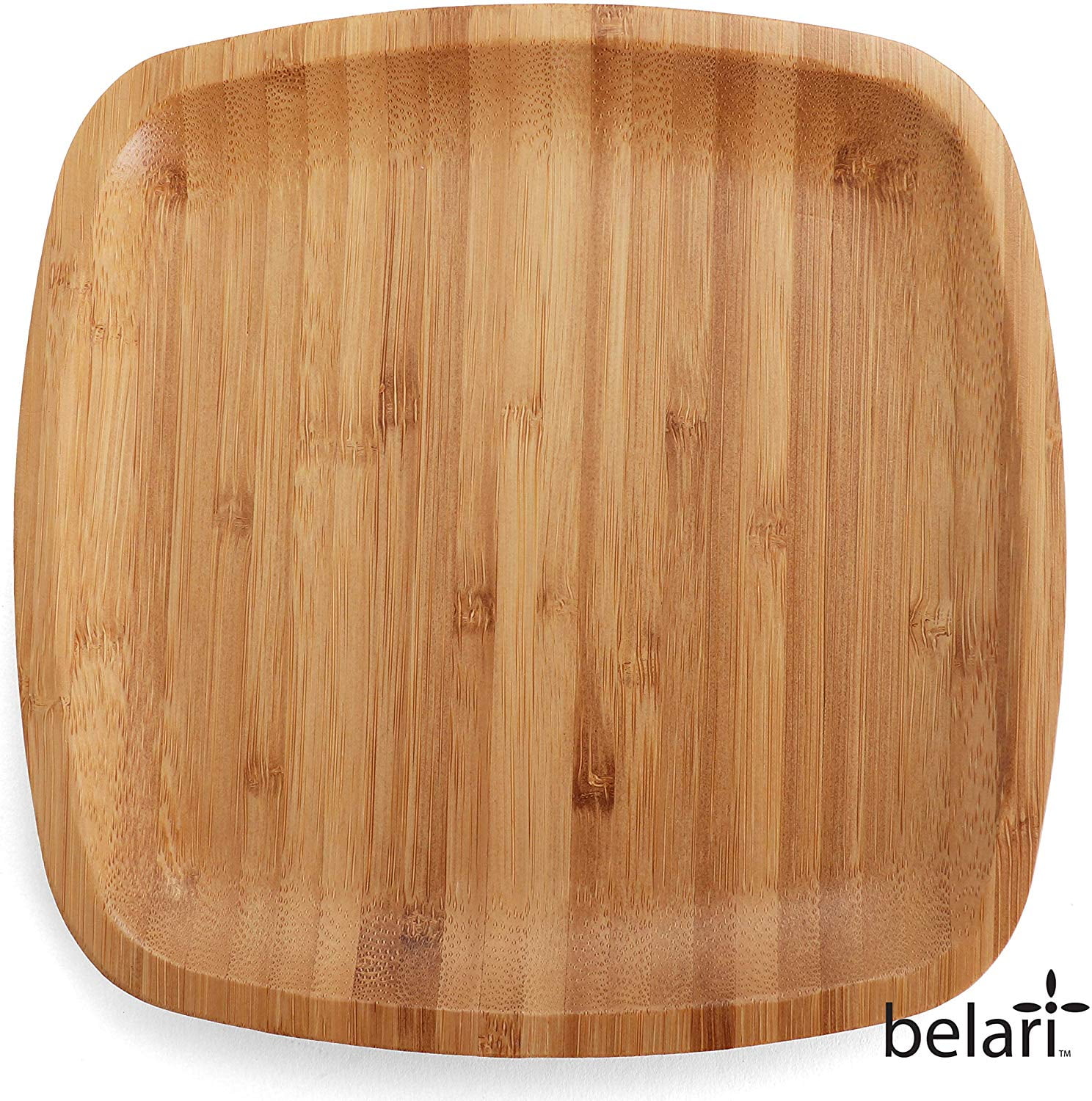 Belari Bamboo Plate Set - Bamboo Reusable Plates - Bamboo Plates - Wood ...