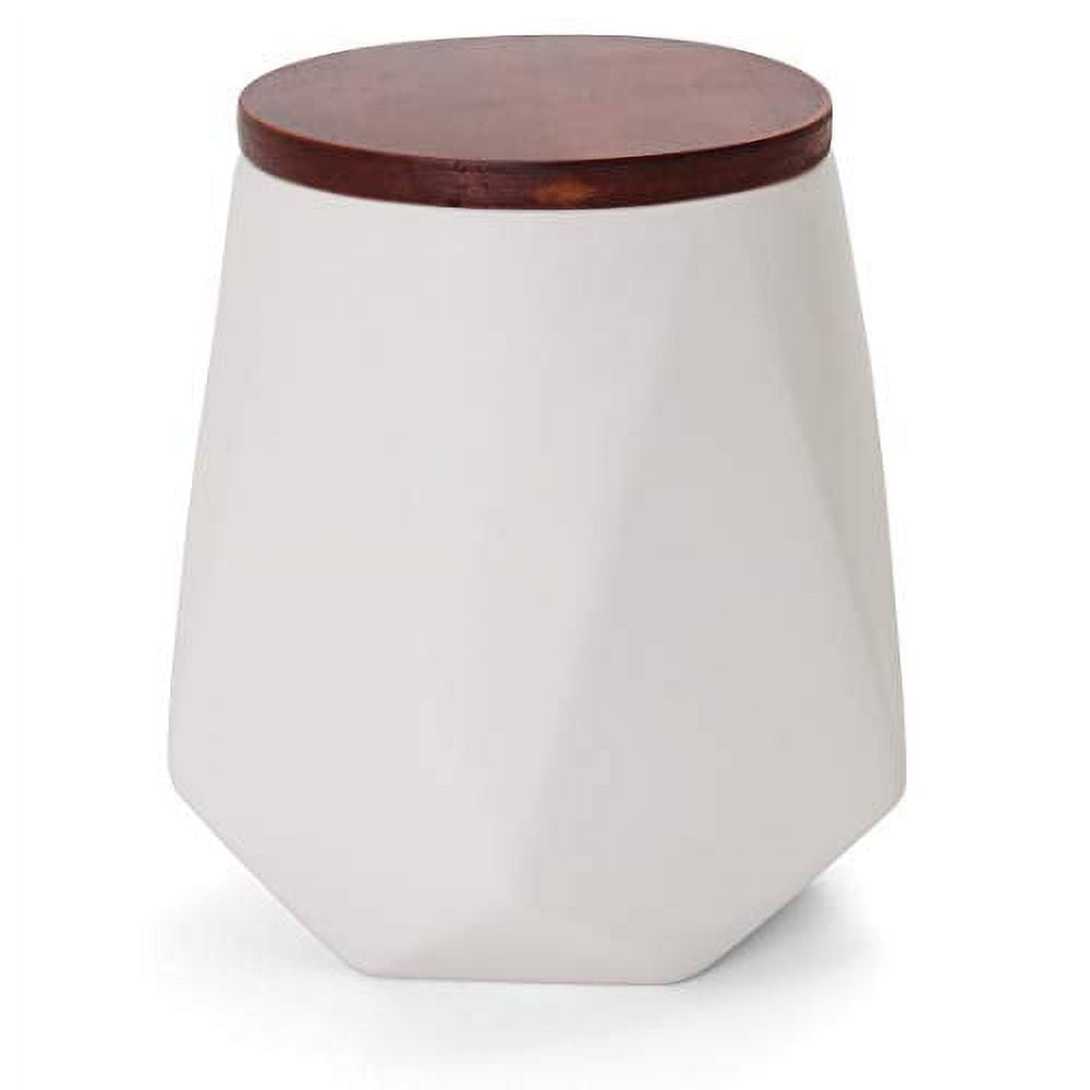 Belari Faceted Storage Canister - Food Storage Container for Kitchen ...