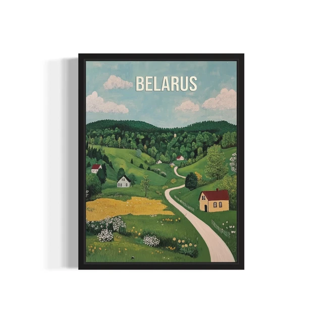 Belarus Landscape Poster Art Print Wall Art Painting Artwork Decor ...