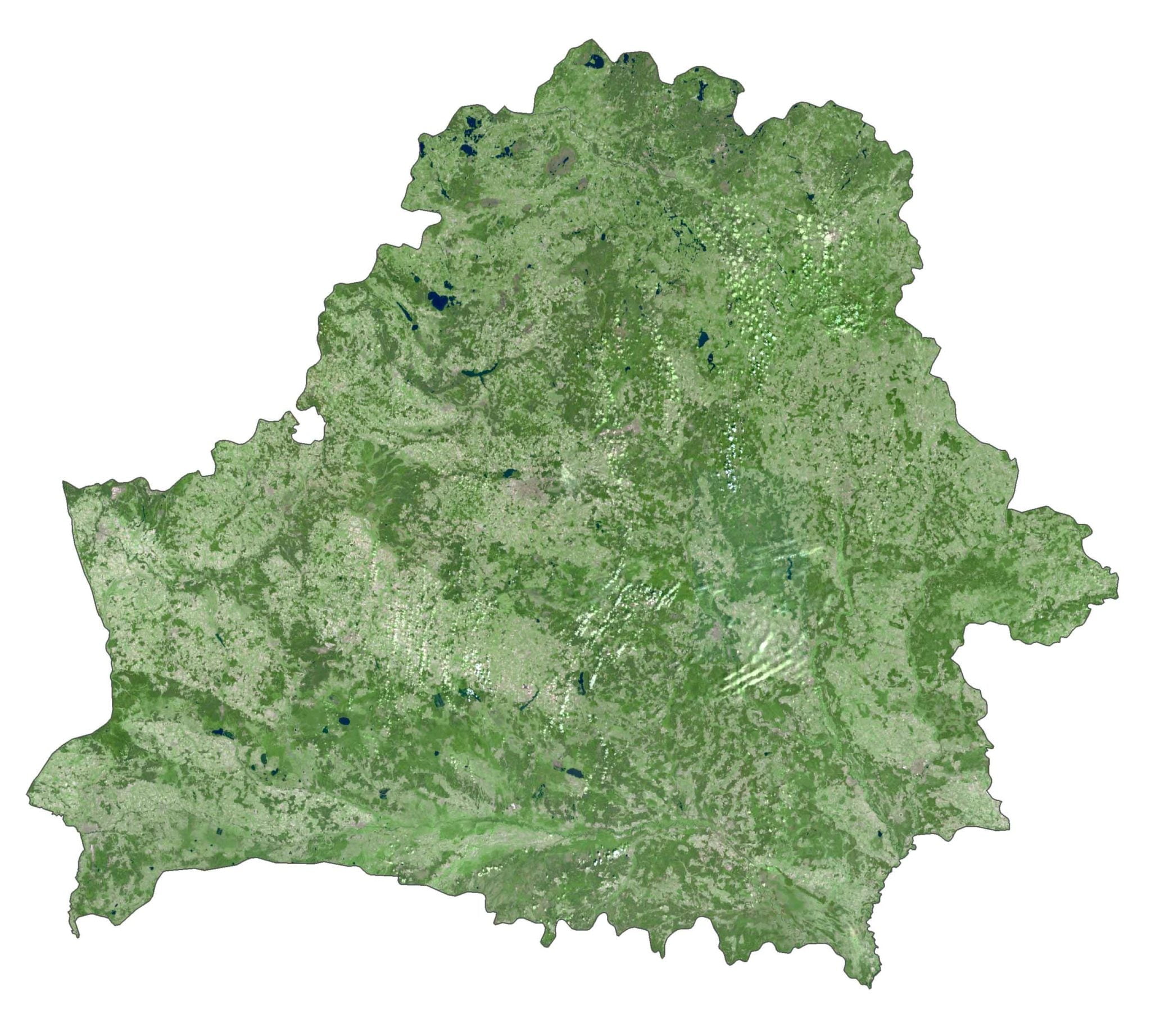 Belarus Satellite Map GLOSSY POSTER PICTURE PHOTO PRINT BANNER ...