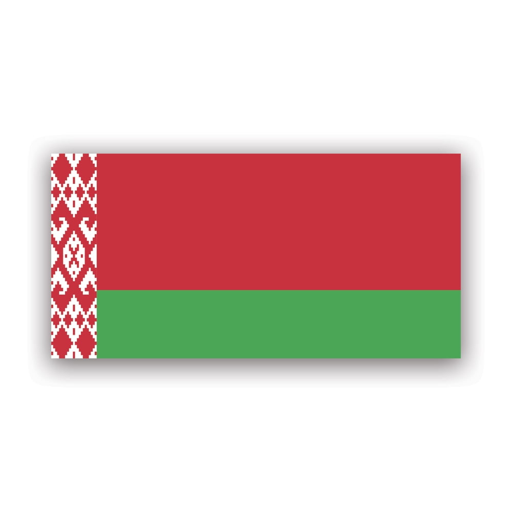 Belarusian Flag Sticker Decal - Self Adhesive Vinyl - Weatherproof ...