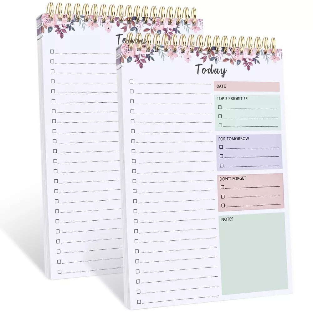 Belatt Undated Daily To Do List Notepad, Time Management Goal Planner ...