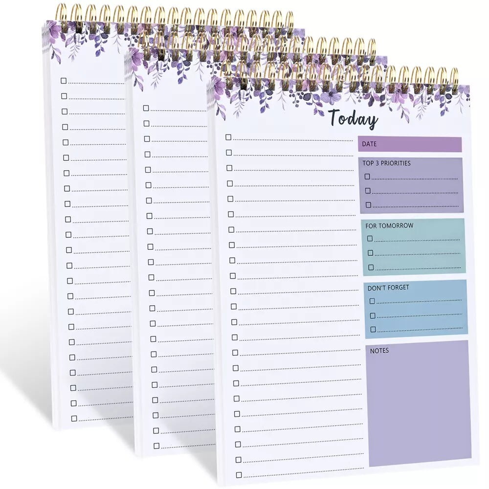 Belatt Undated Daily To Do List Notepad, Time Management Goal Planner ...