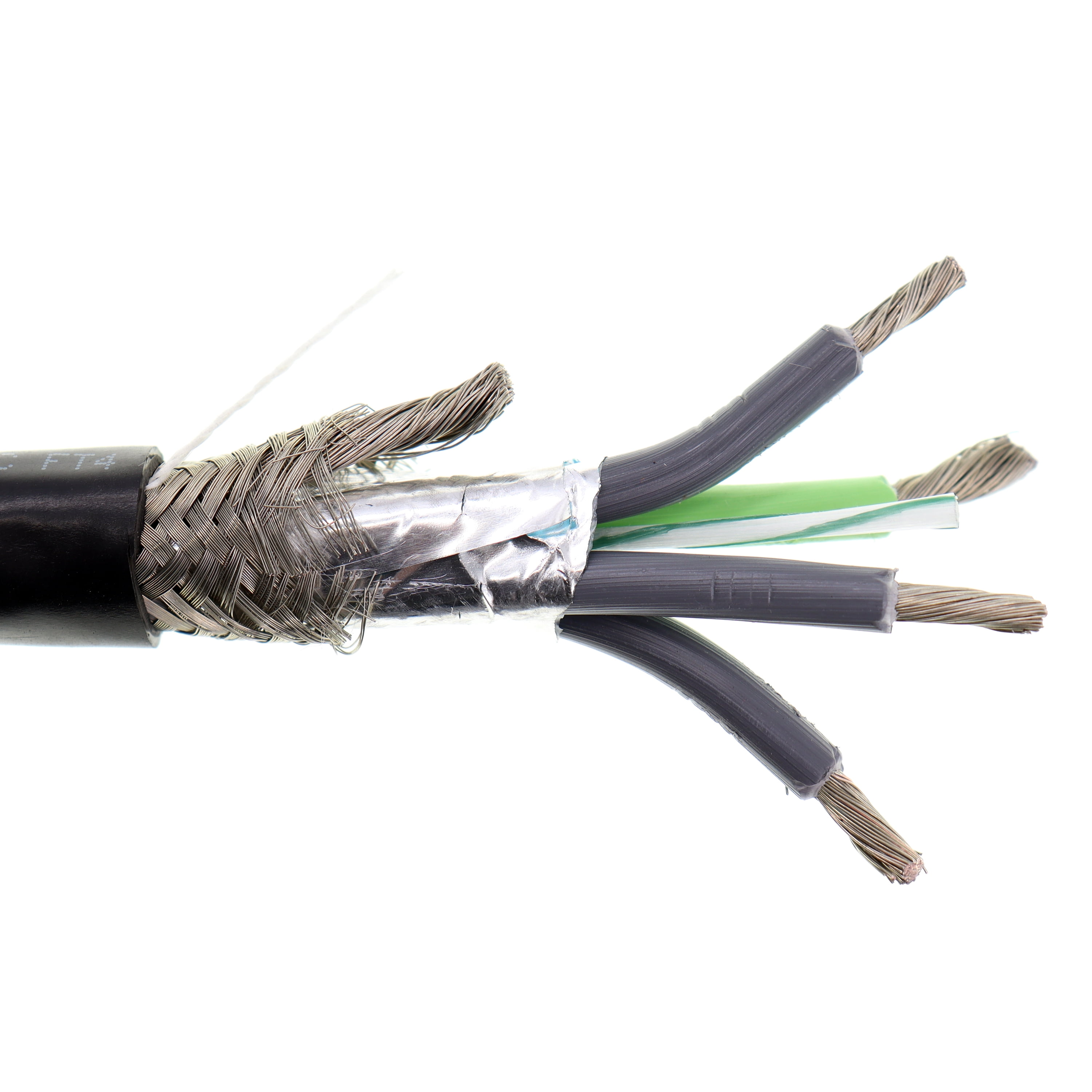 Belden 29503 High-Flex Motor Supply VFD Cable, 10AWG 3C, Shielded ...
