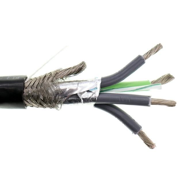 Belden 29503 High-Flex Motor Supply VFD Cable, 10AWG 3C, Shielded ...