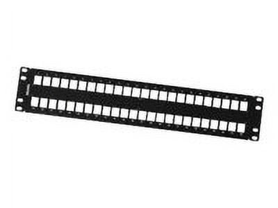 Belden AX103115 KeyConnect 48-Port Unloaded Patch Panel, 2RU, Black ...
