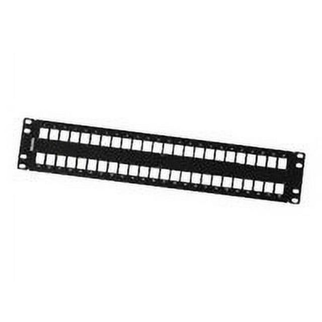 Belden AX103115 KeyConnect 48-Port Unloaded Patch Panel, 2RU, Black ...