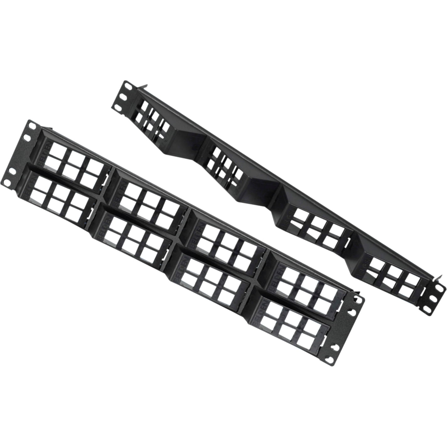 Belden AX103249 2RU Modular 48-Port Keyconnect Angleflex Patch Panel ...