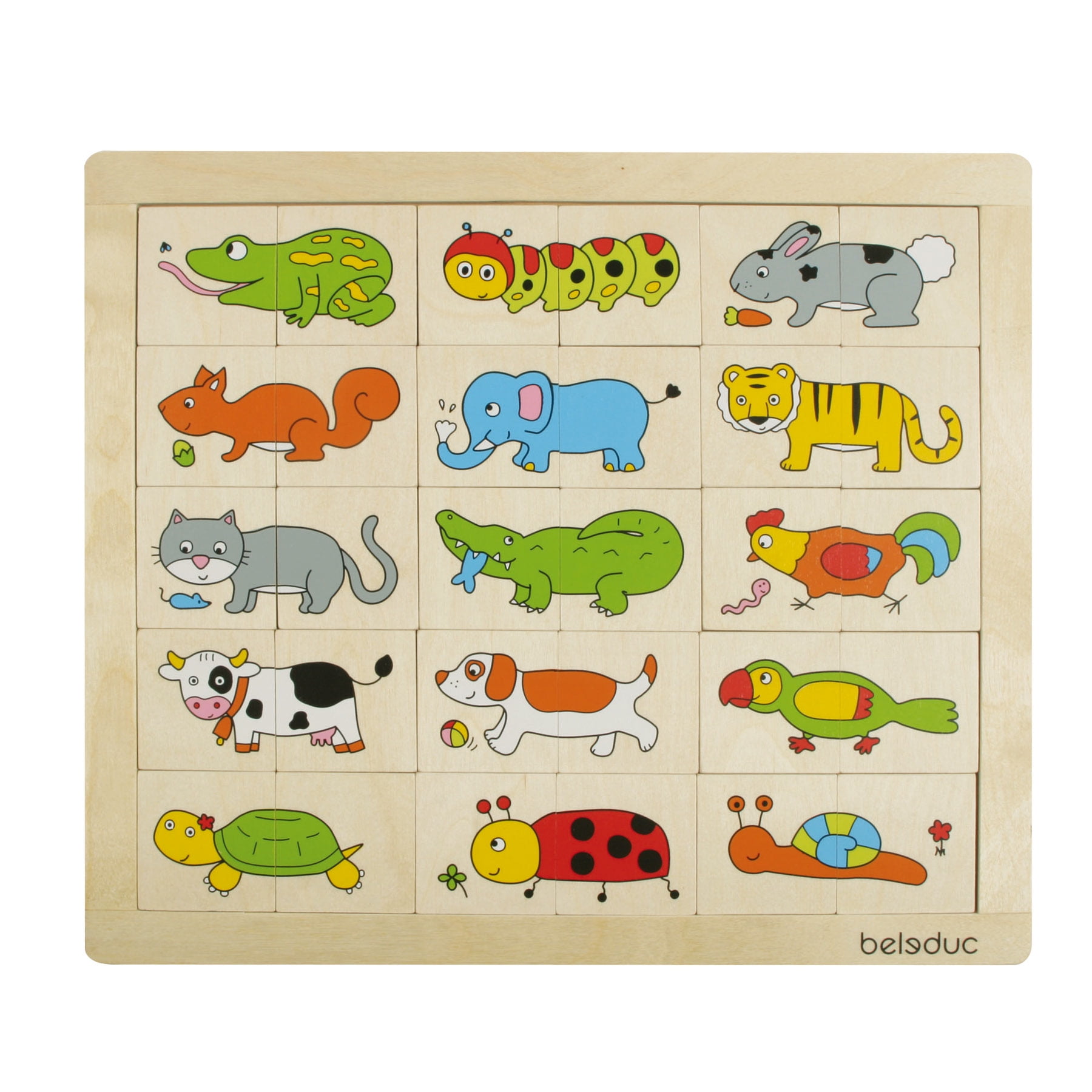 Beleduc Match & Mix Animals Puzzle - Walmart.com