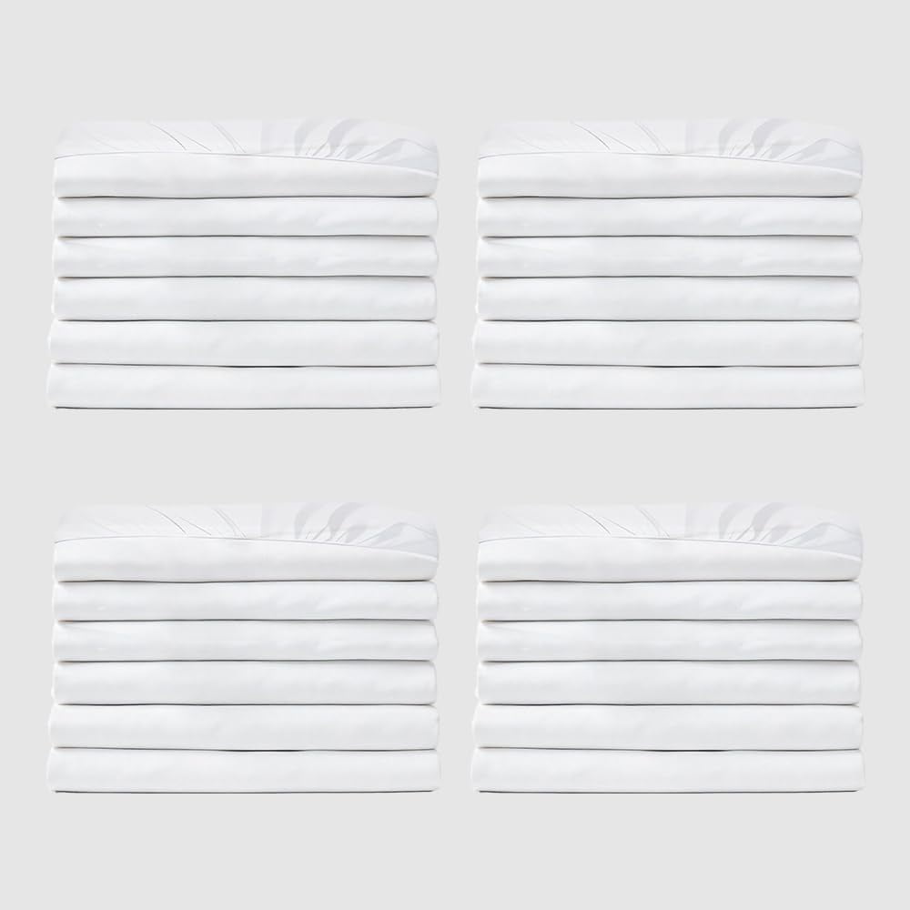 Belem Twin Fitted Sheets - Pack of 24 - Shrinkage & Fade Resistant ...