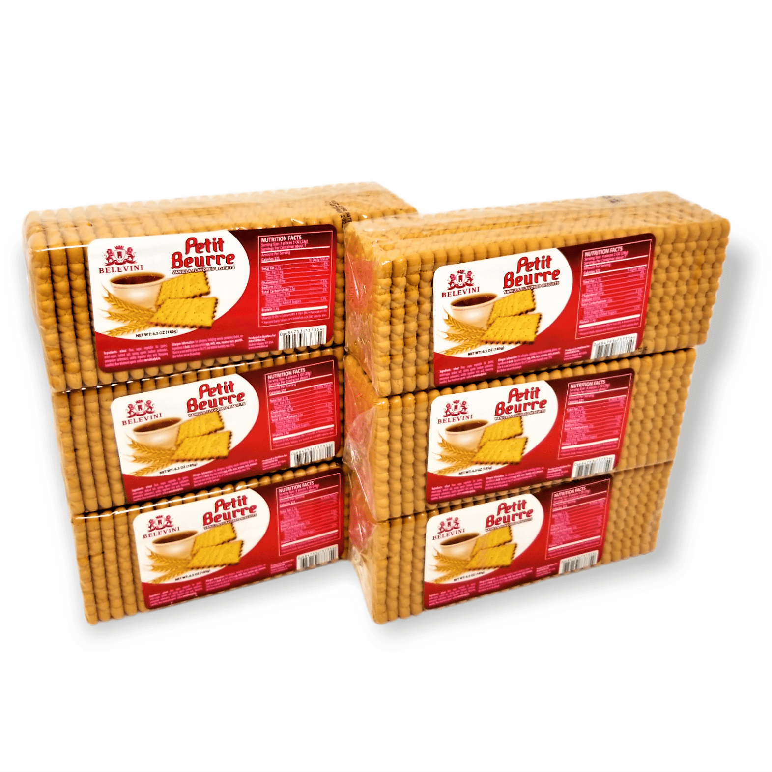 Belevini Petit Beurre Healthy and Tasty Vanilla Biscuits 185g each ...