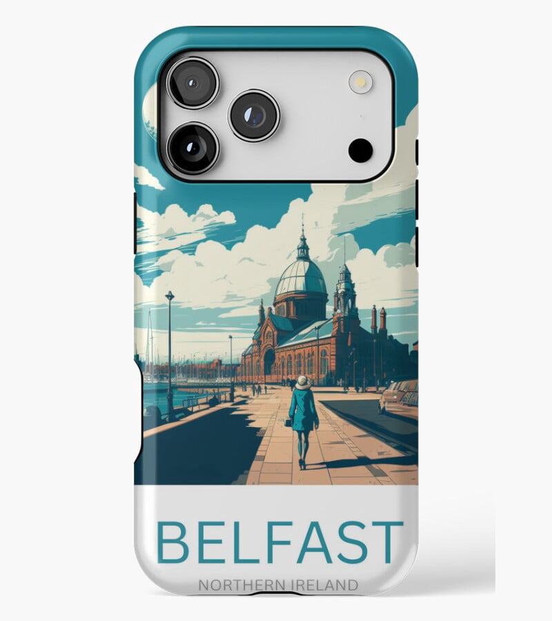 Belfast, Northern Ireland M2332, Protective Case for iPhone 17 16 15 14 ...