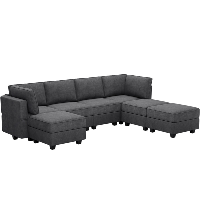 Belffin Modular Convertible Sleeper Sofa Sectional Couch Bed For Living ...