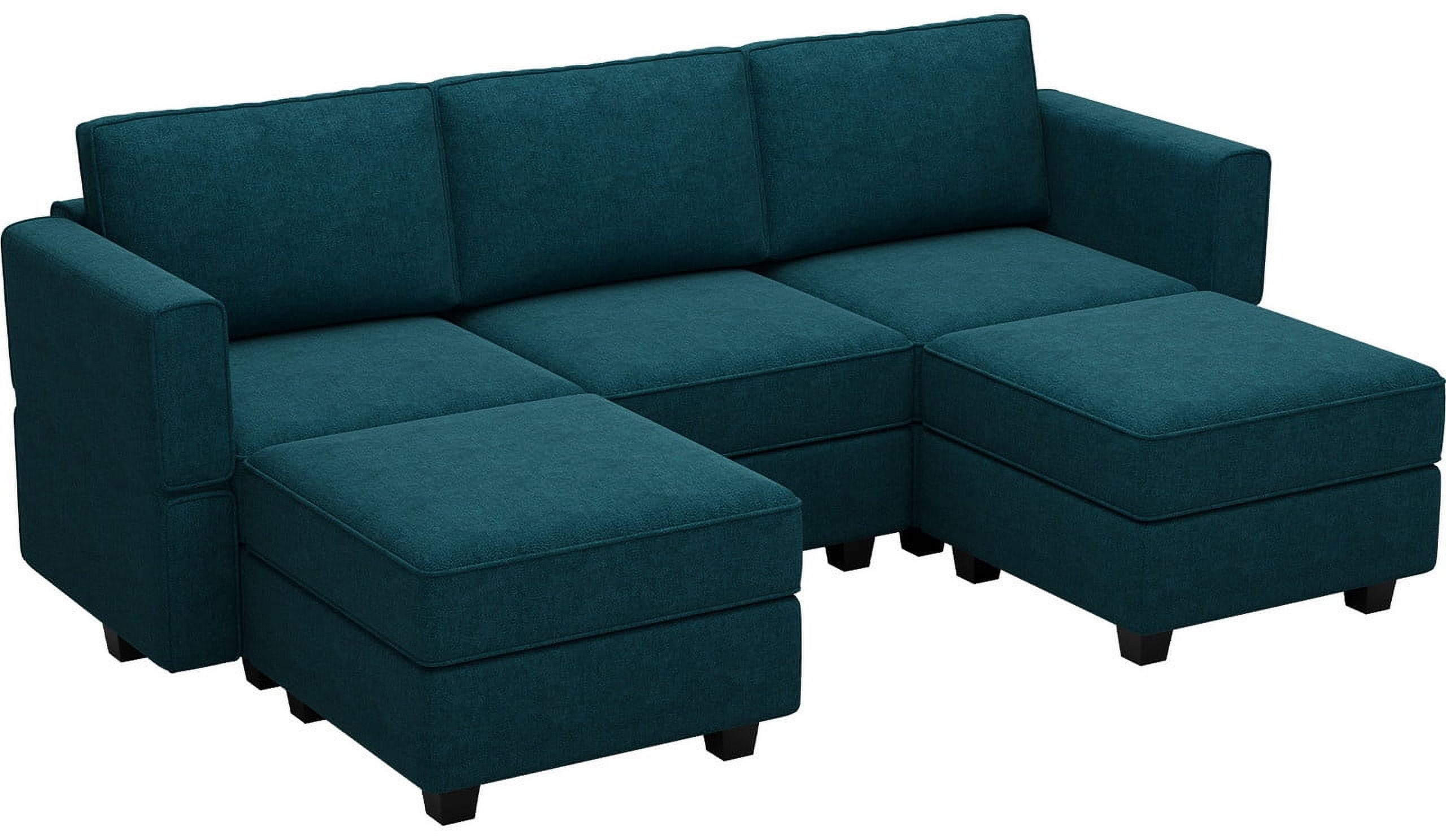 Belffin Modular Convertible Sleeper Sofa Sectional Couch Bed For Living ...
