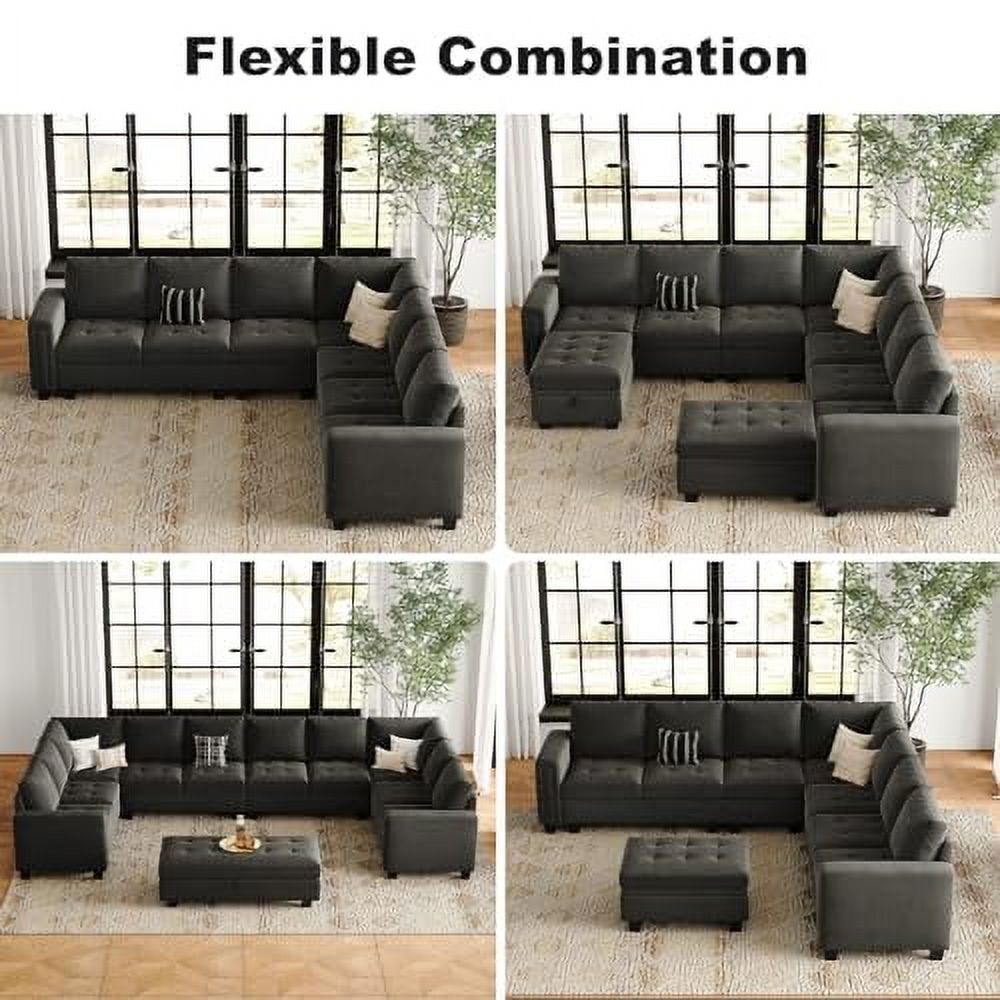 Belffin Single Seat Module for Modular Sectional Sofa Grey - Walmart.com
