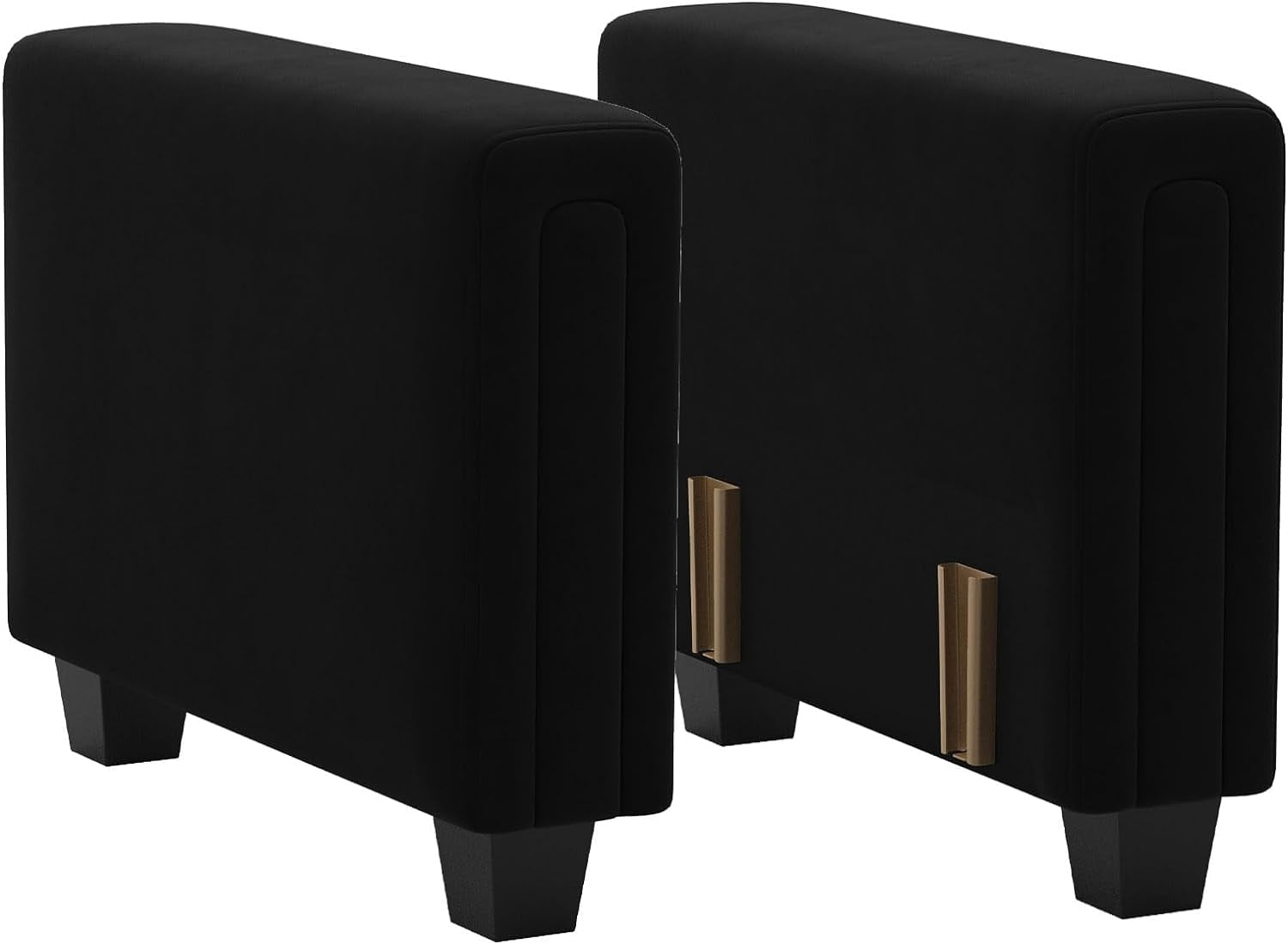 Belffin Velvet Armrest Module for Modular Sectional Sofa Couch Side ...