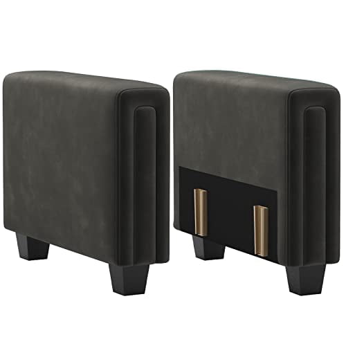 Belffin Velvet Armrest Module for Modular Sectional Sofa Couch Side ...