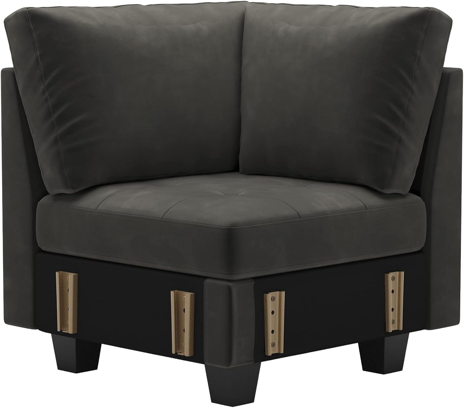 Belffin Velvet Corner Seat Module for Modular Sectional Sofa Couch ...