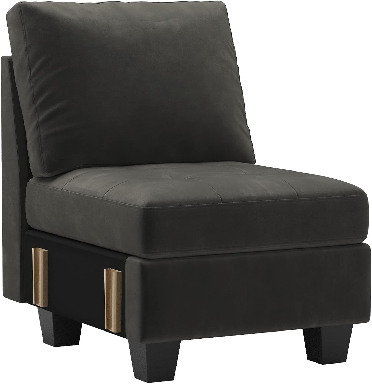 Belffin Velvet Single Seat Module for Modular Sectional Sofa Couch ...