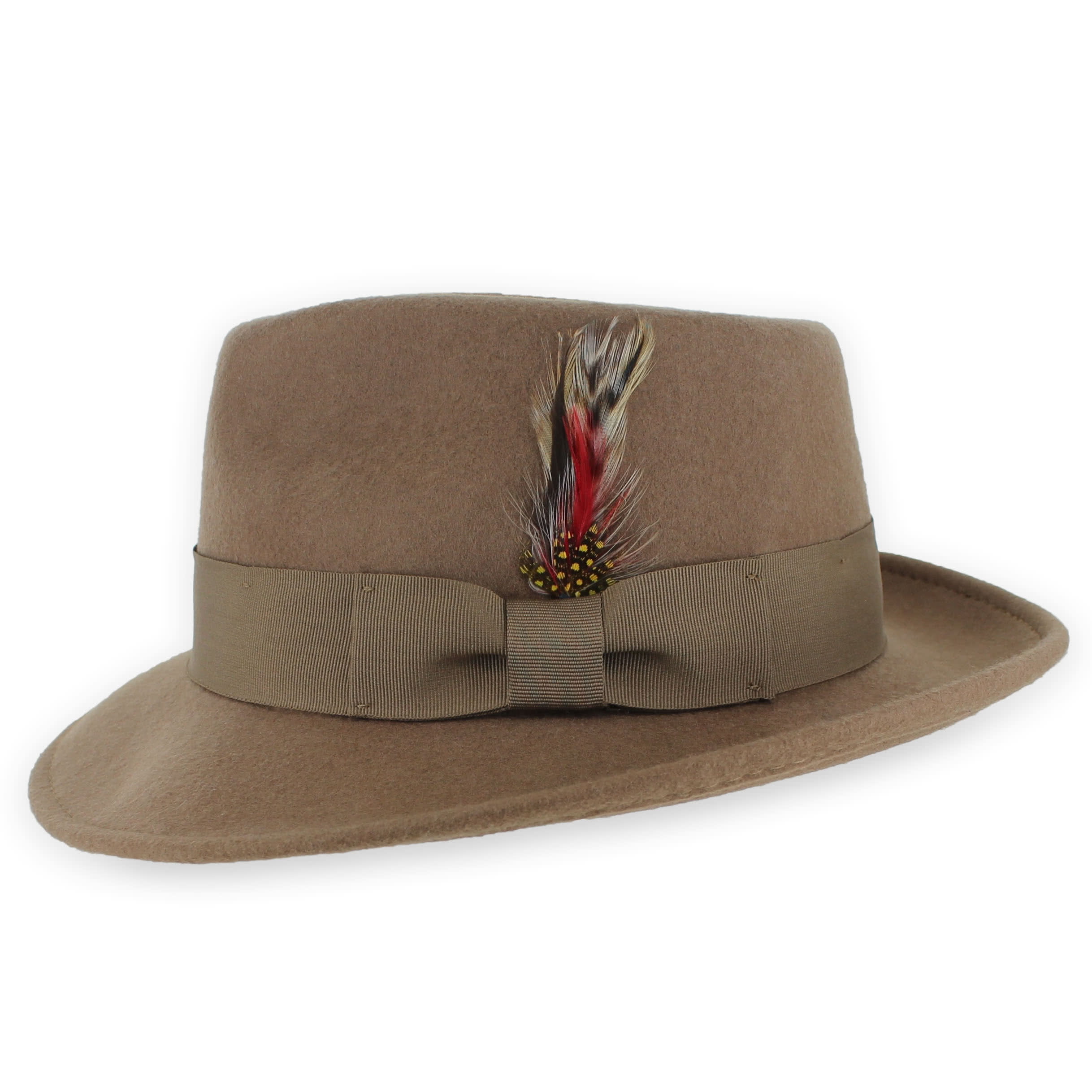 Belfry Gangster 100% Wool Stain-Resistant Crushable Fedora in 5 Sizes ...