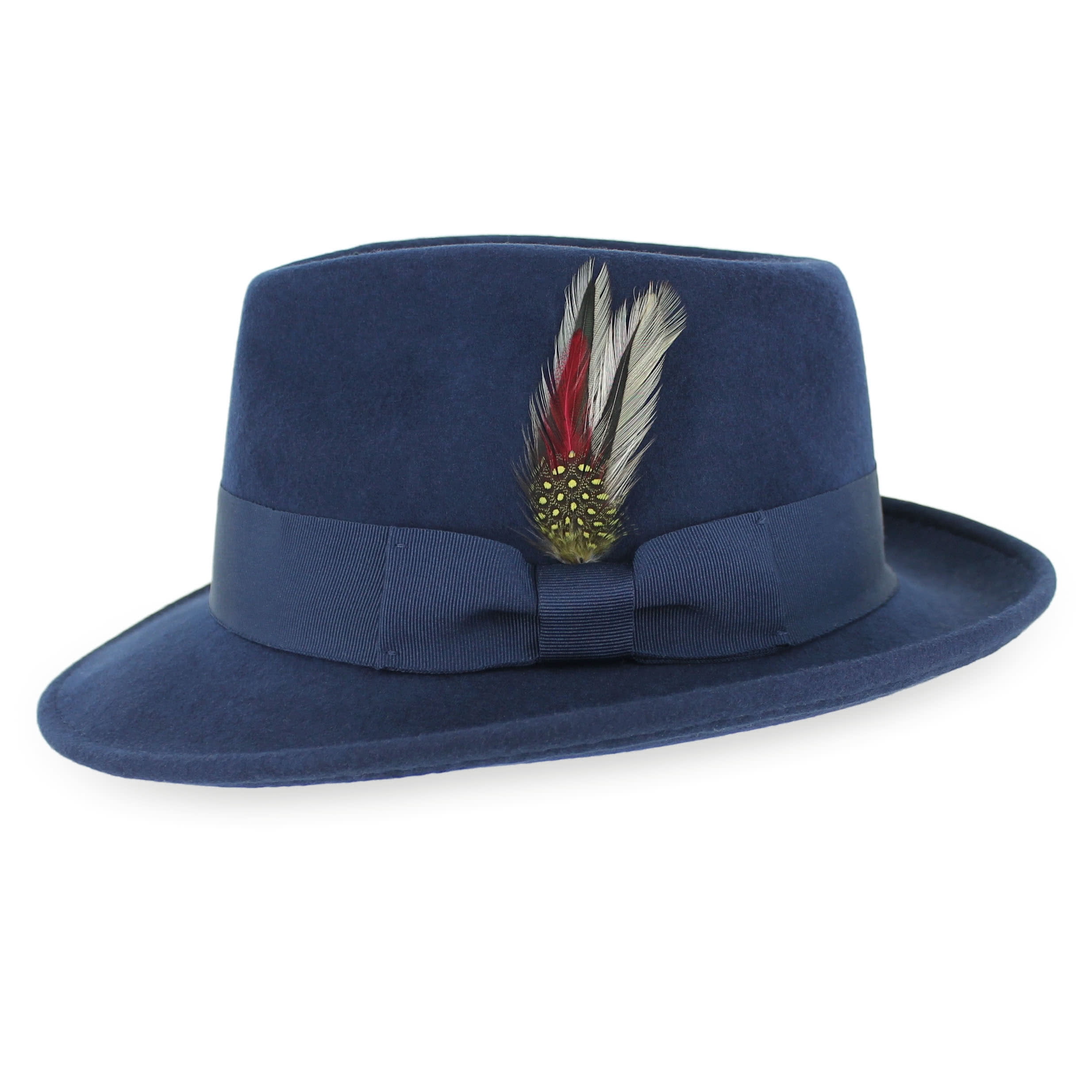 Belfry Gangster 100% Wool Stain-Resistant Crushable Fedora in 5 Sizes ...