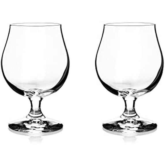 Belgian Beer Glasses - for Strong/Dark Ales and Belgian IPAs Drinking - 16 Ounces - Set of 2 ...