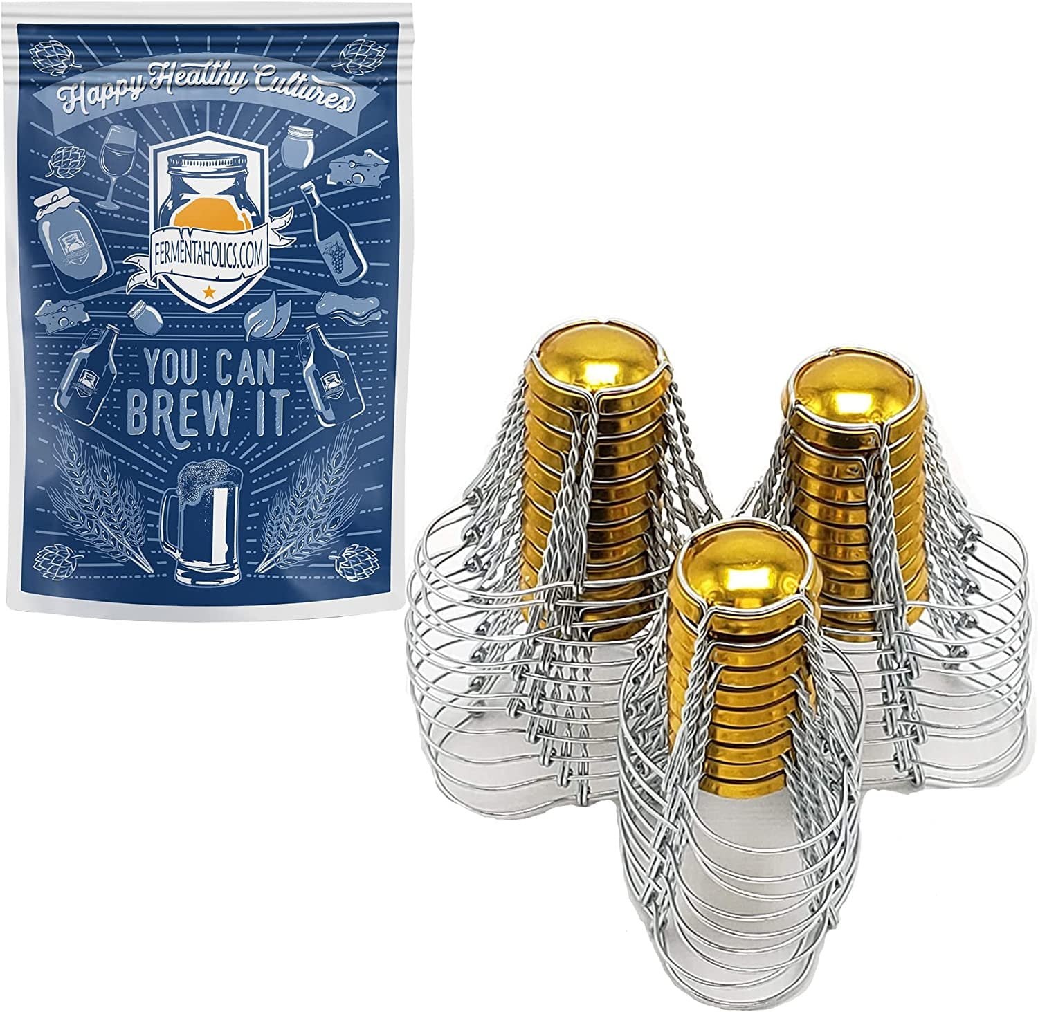 Belgian Bottle Wire Hoods 30 Pack for Champagne or Beer Bottles ...
