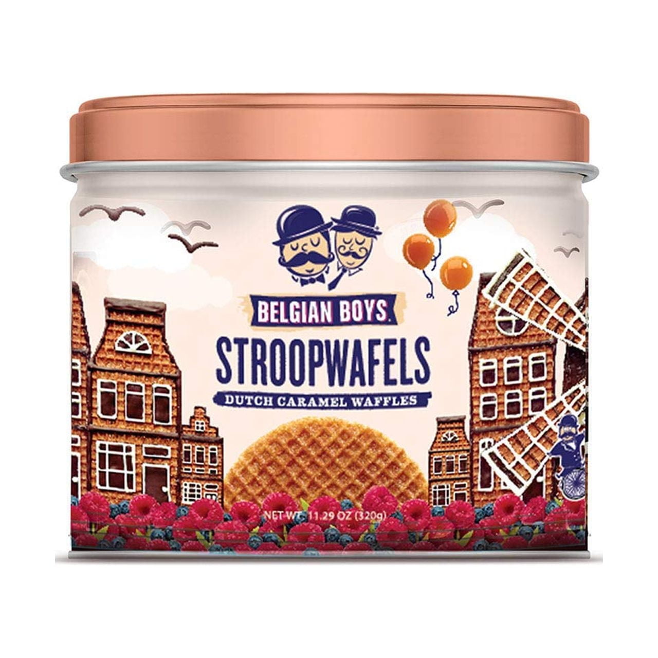 Belgian Boys Dutch Caramel Stroopwafels, 11 oz, 8-Count Pack, Kosher ...