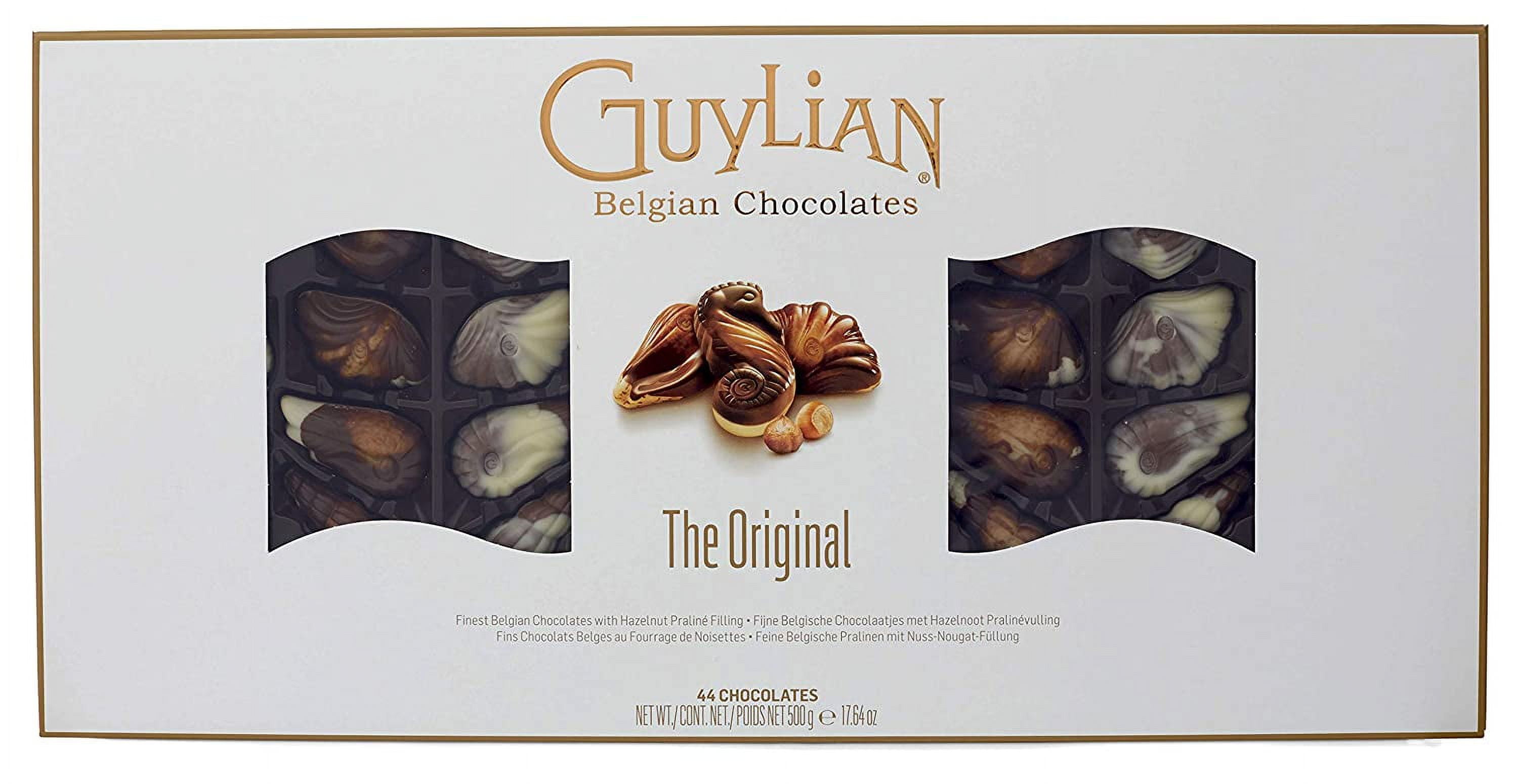 Belgian Chocolate Gift Box, Includes Silky Smooth Sea Shell Shaped Milk ...
