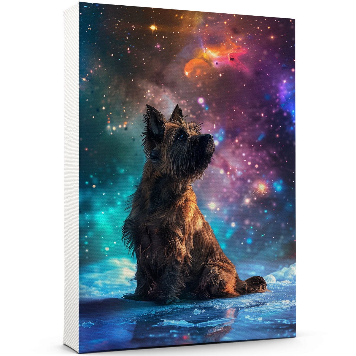 Belgian Laekenois Dog Art Starry Night-Inspired - Contemporary Abstract ...