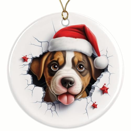 Belgian Malinois Dog Breed Ornament - Funny Dog Breakout Effect - for Dog Parent, Mom, Dad ...