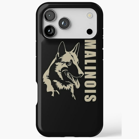 Belgian Malinois Dog Color Portrait Art Phone Case Compatible iPhone 17 ...