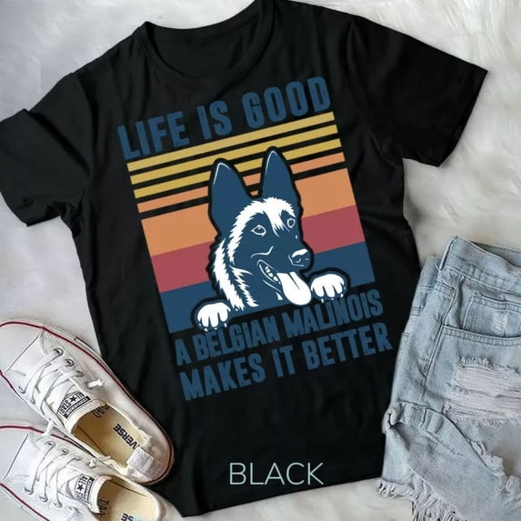 Belgian Malinois Dog Gifts For Men Women Belgian Malinois Unisex Form T ...