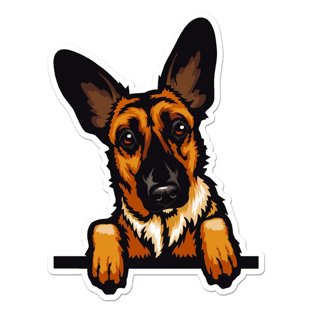 Belgian Malinois Dog Sticker Phone Decal Water Bottle Stickers Car ...
