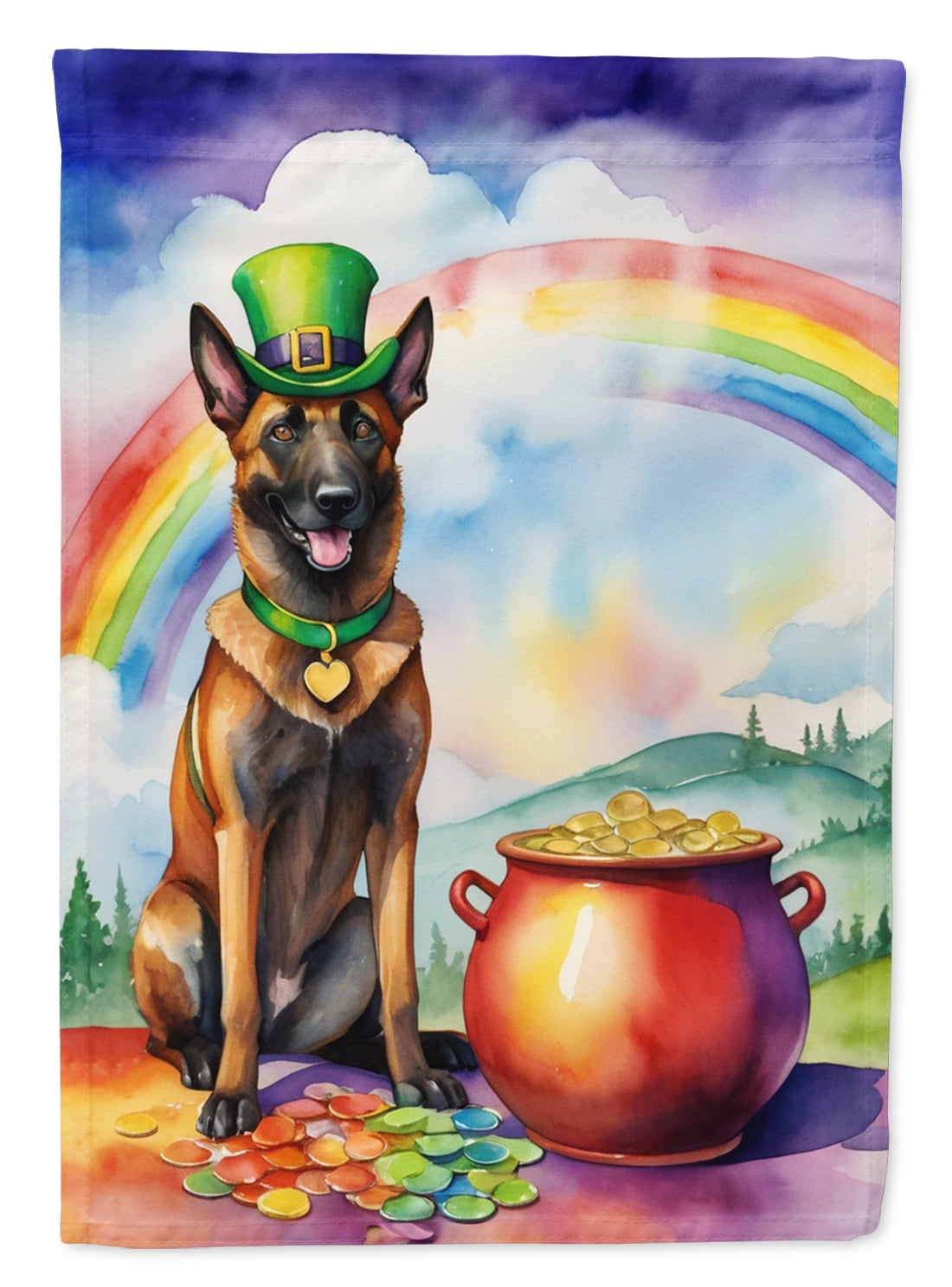 Belgian Malinois St Patrick's Day House Flag 28 in x 40 in - Walmart.com
