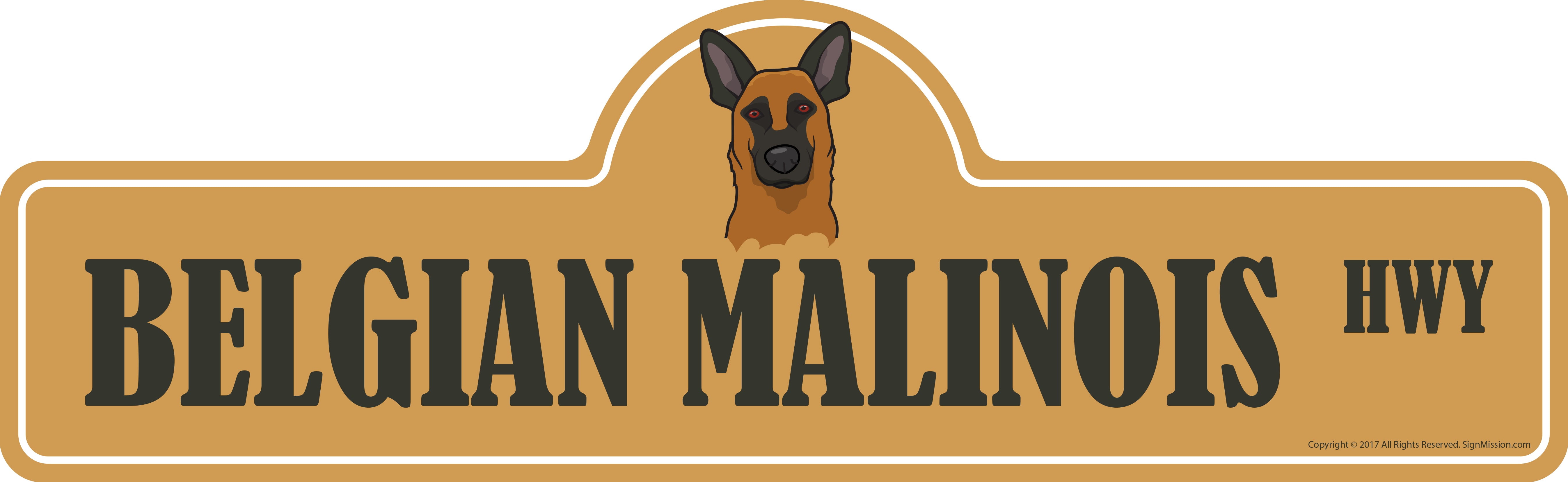 Belgian Malinois Street Sign | Indoor/Outdoor | Dog Lover Funny Home ...