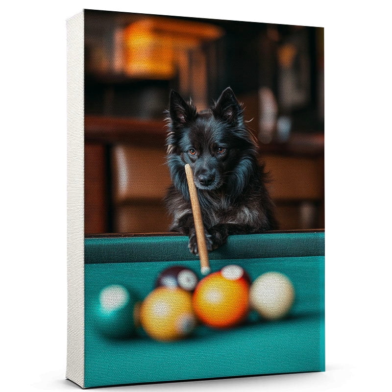 Belgian Sheepdog Dog Canvas Billiards Canvas – Cute Belgian Sheepdog ...