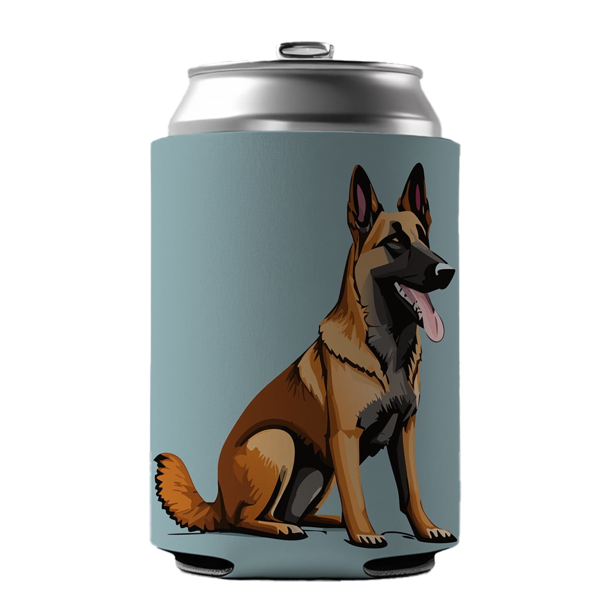 Belgian Shepherd Dog Sitting Drink Beer Soda Insulated Sleeve Holder ...
