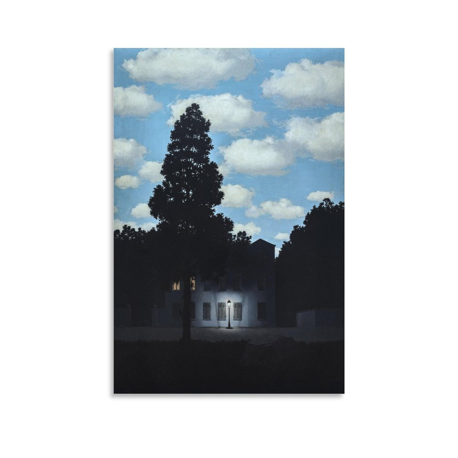 Belgian Surrealist Artist René Magritte L'Empire Des Lumieres Poster ...