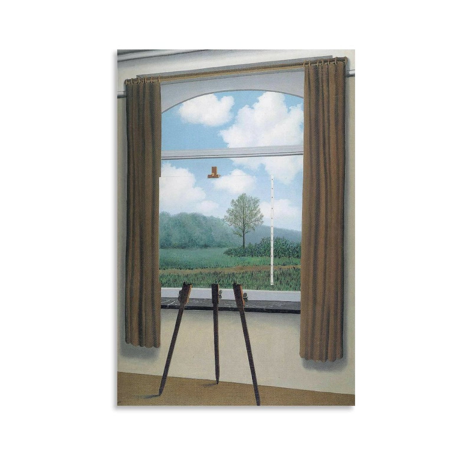 Belgian Surrealist Artists Rene Magritte The Human Condition Poster ...
