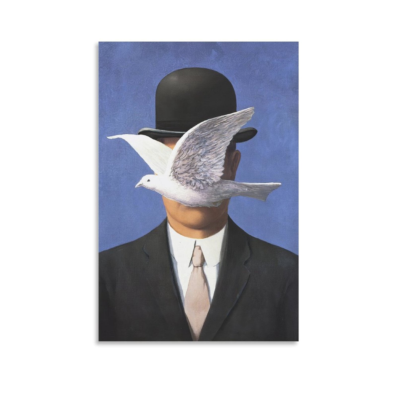 Belgian Surrealist René Magritte L'homme Au Chapeau Melon Poster Print ...