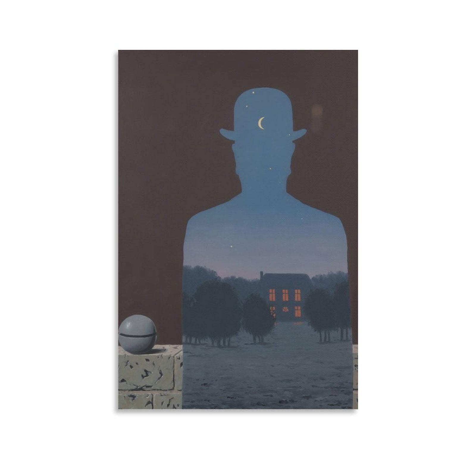 Belgian Surrealist 'The Happy Donor' René Magritte Poster. Canvas Art ...