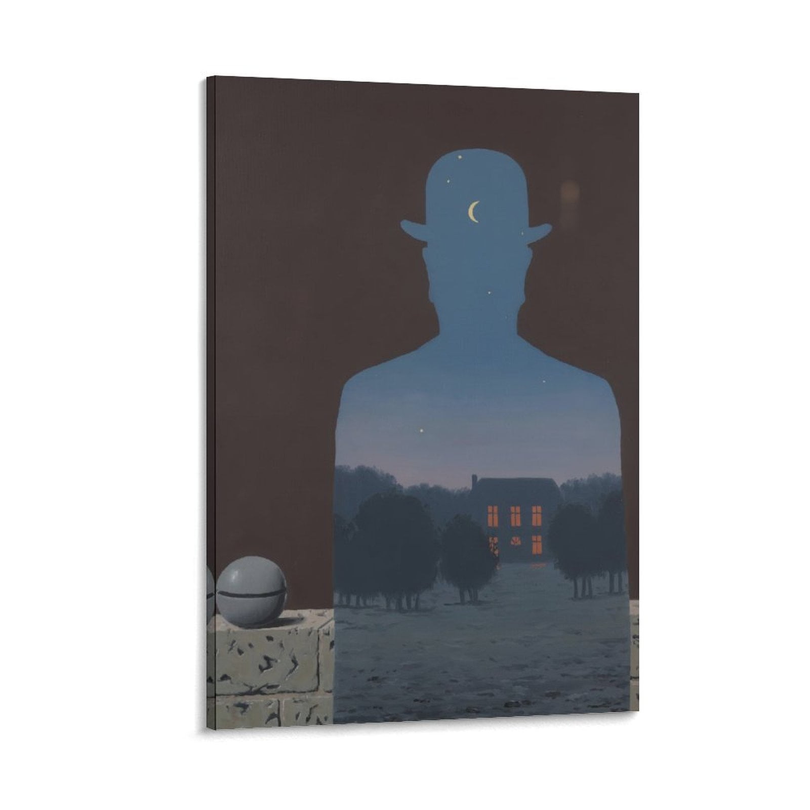 Belgian Surrealist 'The Happy Donor' René Magritte Poster. Painting On ...