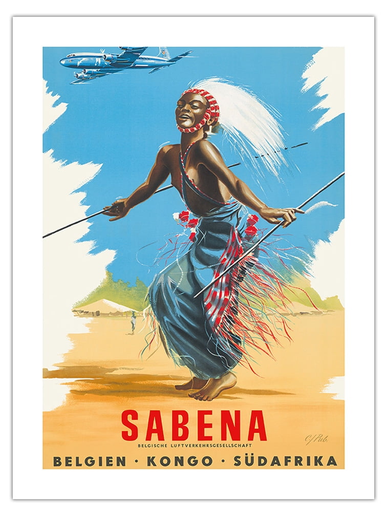 Belgien Kongo Sudafrika (Belgium Congo South Africa) - Sabena Airlines ...