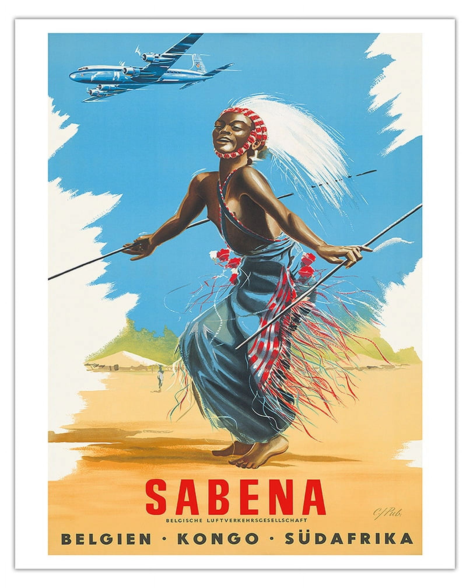 Belgien Kongo Sudafrika (Belgium Congo South Africa) - Sabena Airlines ...