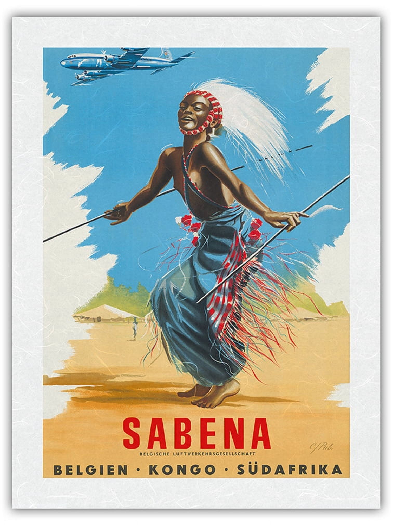 Belgien Kongo Sudafrika (Belgium Congo South Africa) - Sabena Airlines ...