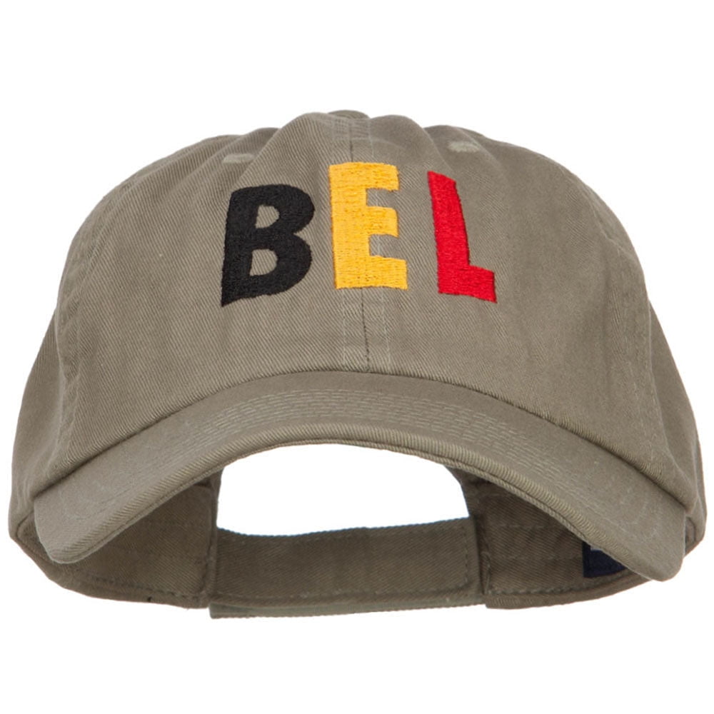 Belgium Embroidered Low Profile Cap - Olive OSFM - Walmart.com